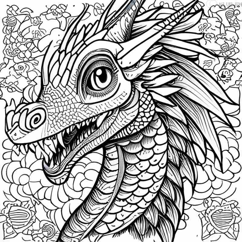 Smok kolorowanka: odkryj mityczny świat