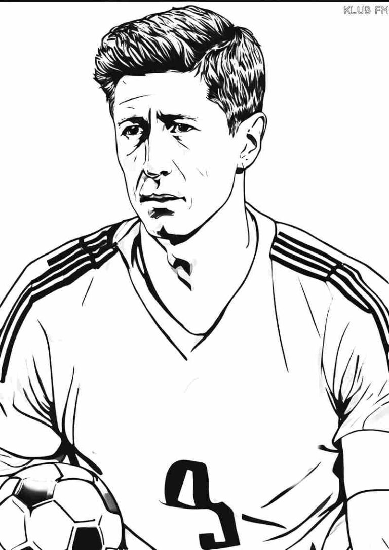 Lewandowski Kolorowanka - kolory pasji do futbolu