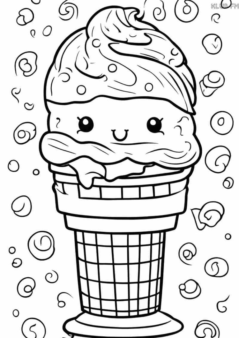 Lody kolorowanka - wszystkie smaki czekają na Twoje kredki