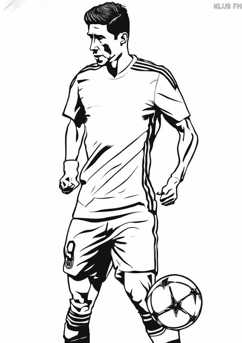 Lewandowski Kolorowanka - kolory pasji do futbolu